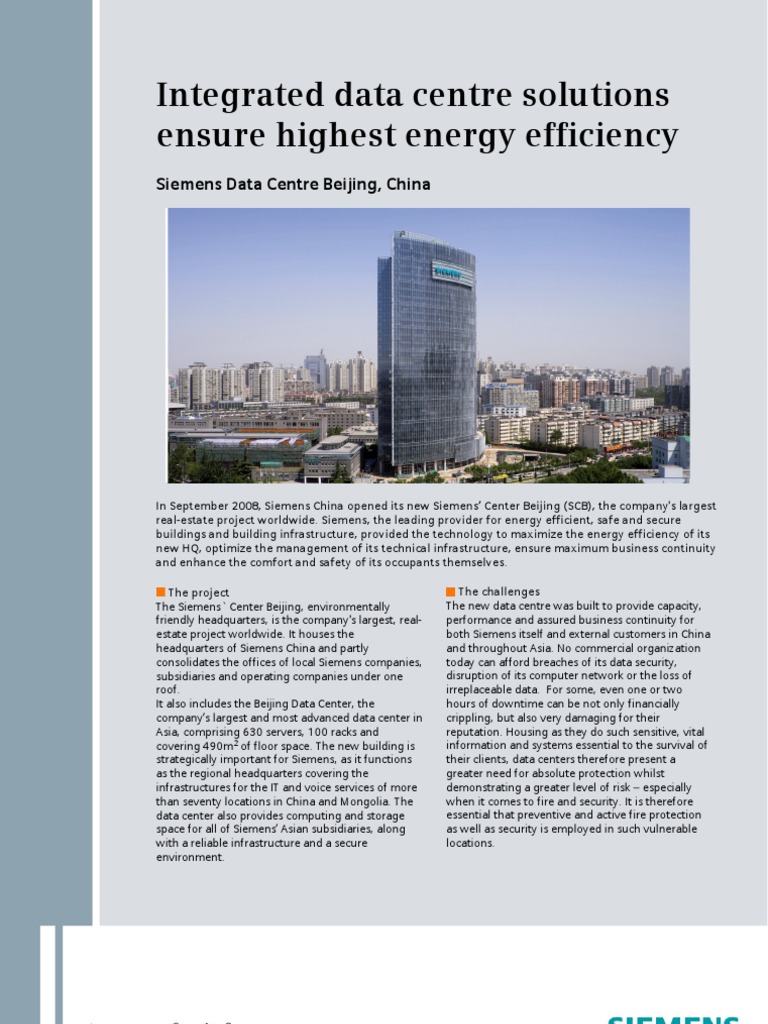 Reference Beijing Data Centre | PDF | Data Center | Building Automation