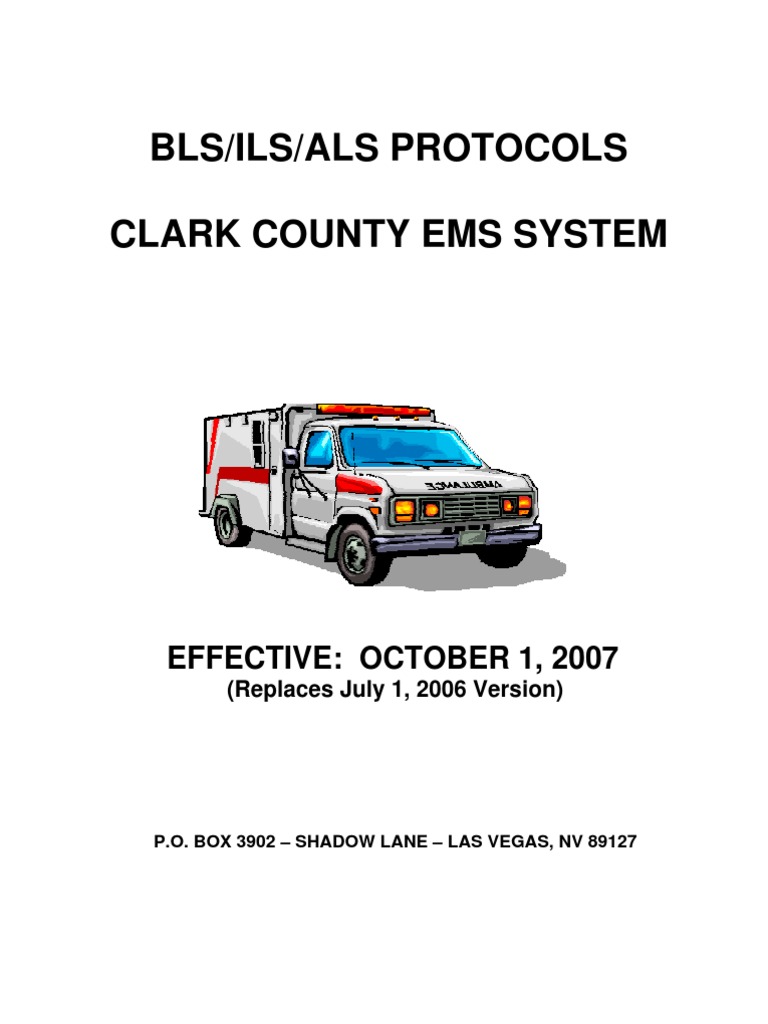 Clark County EMS Protocols Manual 2024 | PDF | Emergency Medical ...