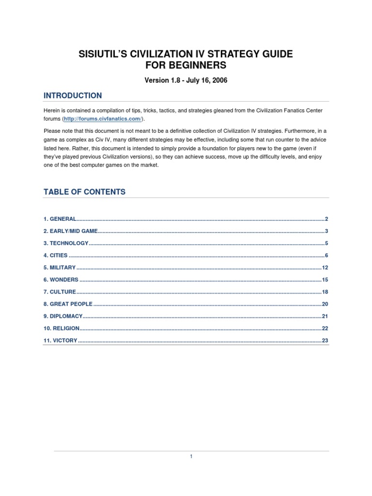 Civilization IV Strategy Guide | PDF | Civilization | Wheat