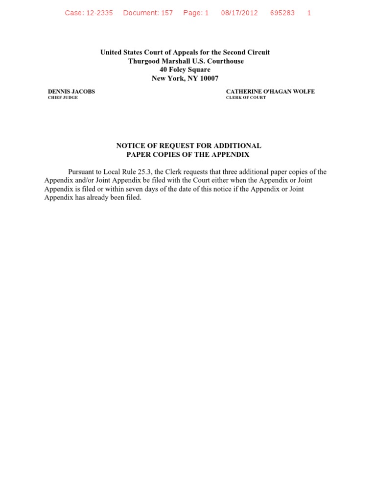 United States Court of Appeals For The Second Circuit Thurgood Marshall ...