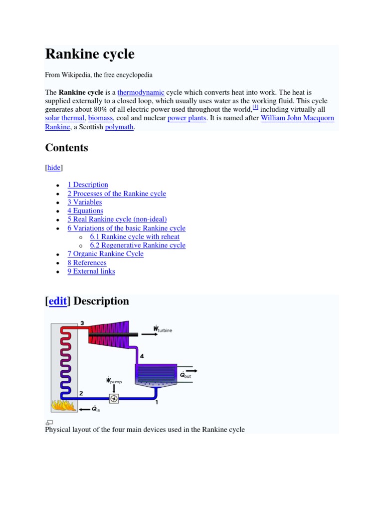 Rankine Cycle | PDF