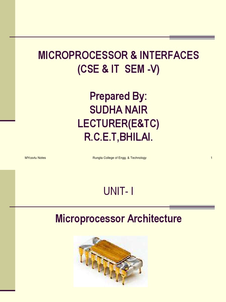 Microprocessor Complete | PDF | Read Only Memory | Central Processing Unit