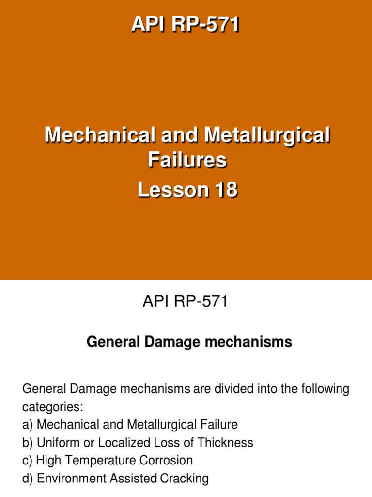 API 571 Damage | PDF | Corrosion | Fracture