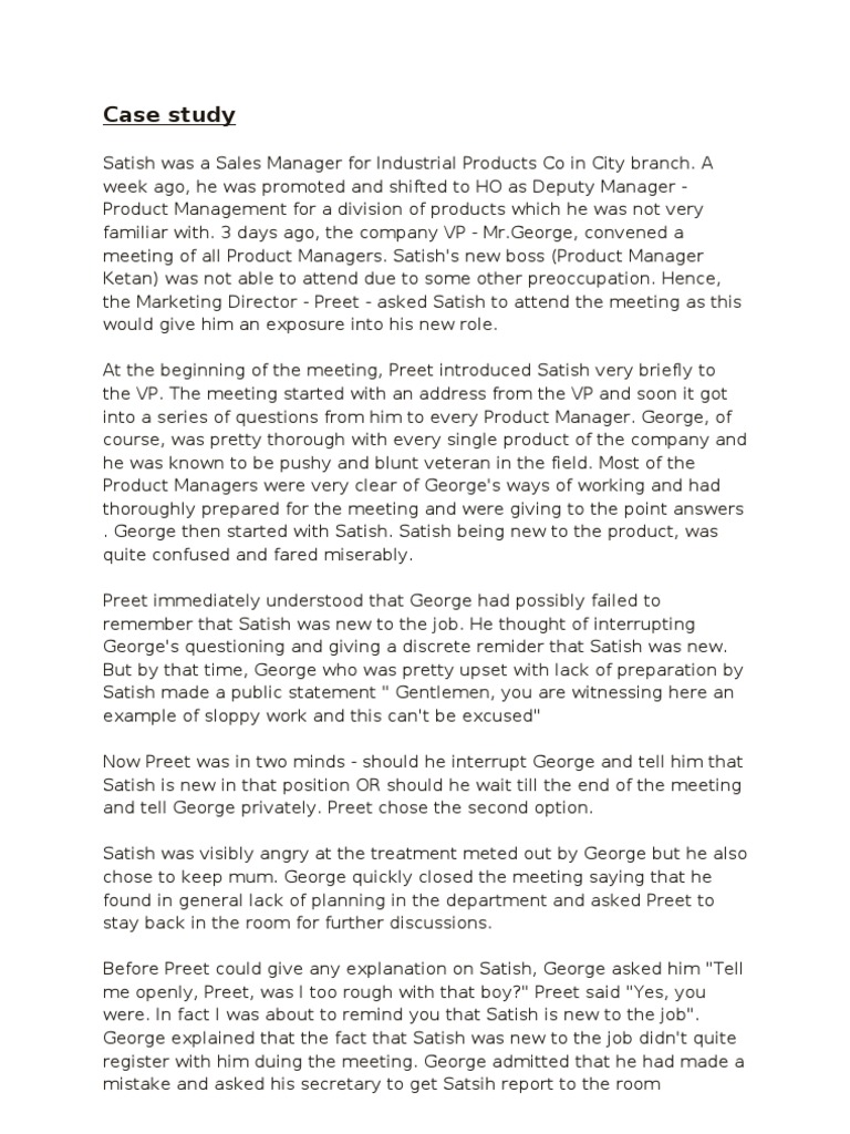 Case Study | PDF | Employment | Labour