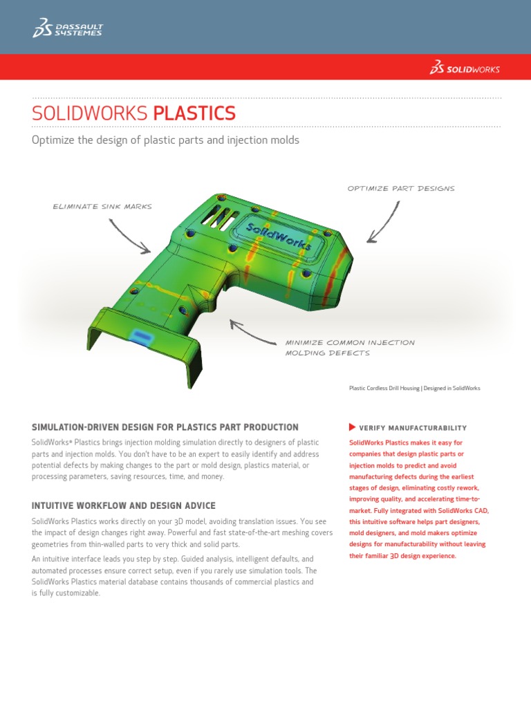 SolidWorks Plastics 2013 | PDF | Simulation | Plastic