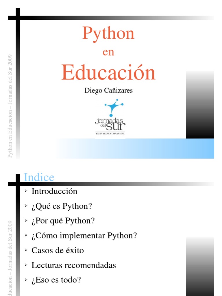 Python en Educacion | PDF | Python (lenguaje de programación ...