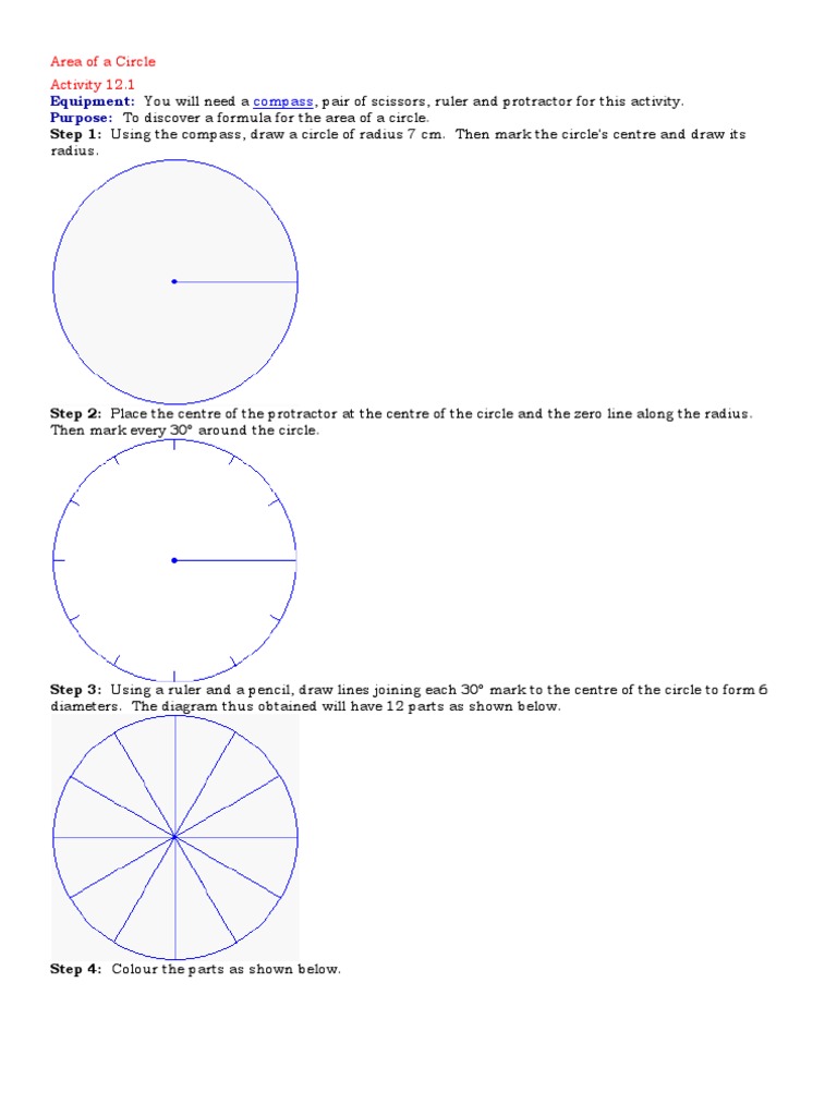 Discovering Circle Area Formula | PDF