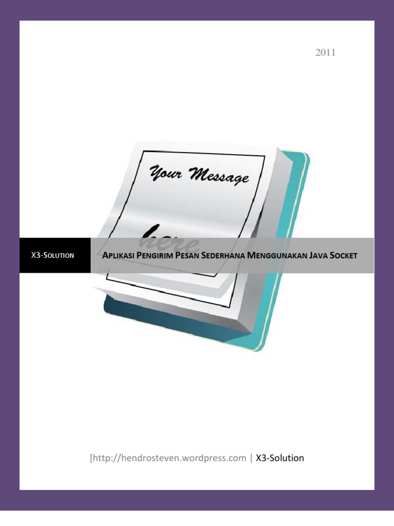 Aplikasi Pengirim Pesan Sederhana Menggunakan Java Socket | PDF | Komputer
