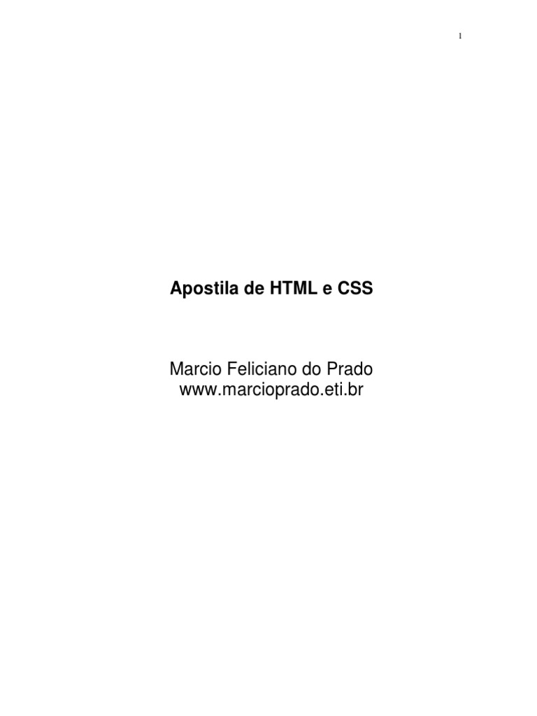 Css Apostila | PDF