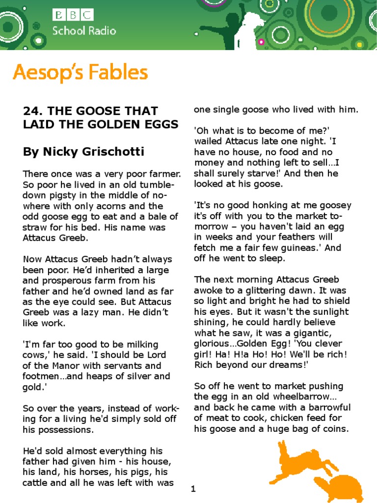 The Goose That Laid The Golden Eggs | PDF