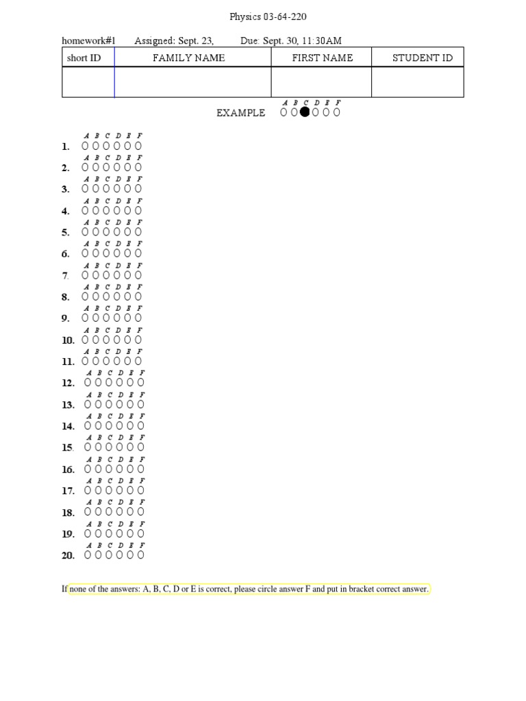 Physics 03 64 220 Assignment 1 Pdf Electric Charge Sphere