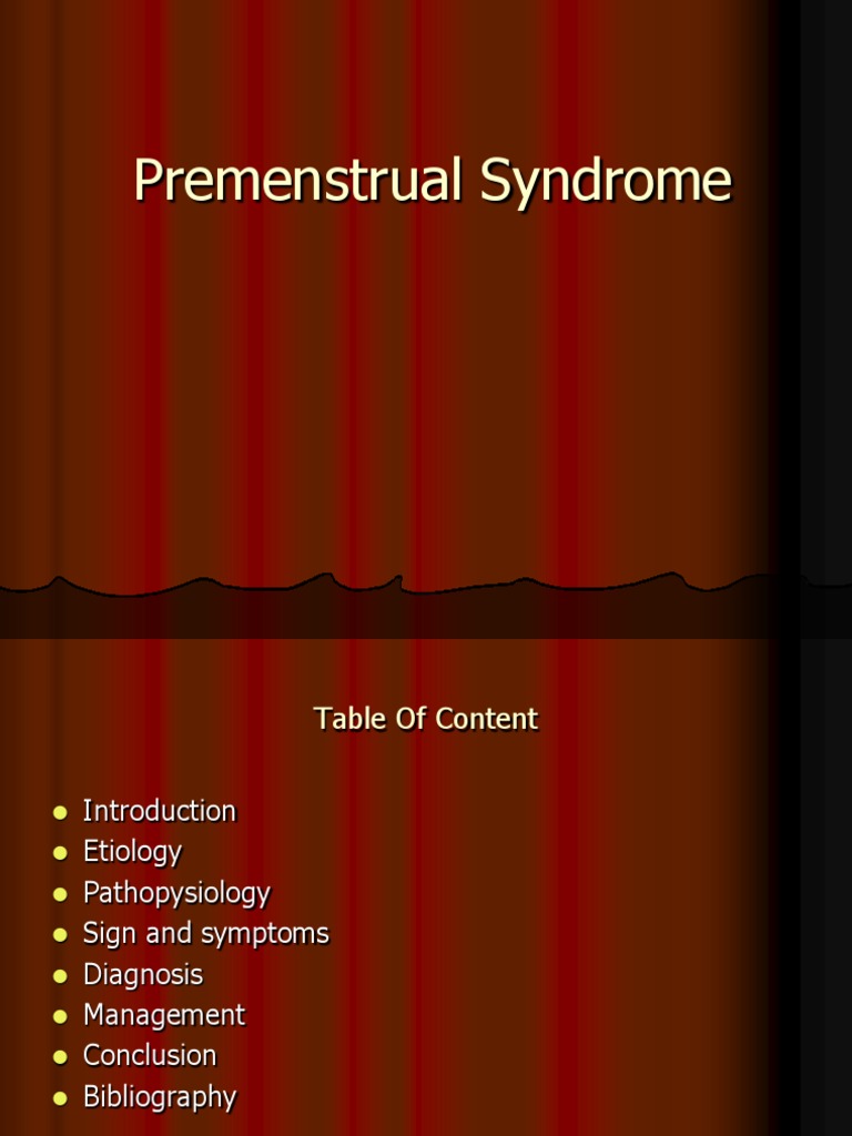 Pms | PDF | Premenstrual Syndrome | Menstrual Cycle