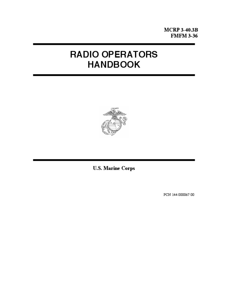 Marine Corps Radio Operators Handbook | PDF | Ionosphere | High Frequency