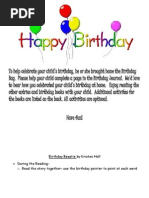 Bday Book Template | PDF