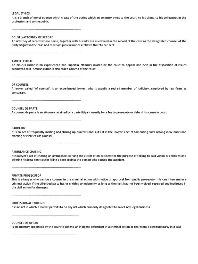 Legal Ethics | PDF | Lawyer | Prosecutor