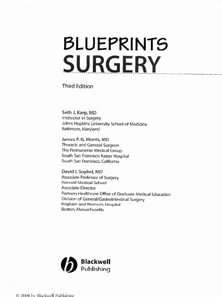 Blueprints Surgery | PDF
