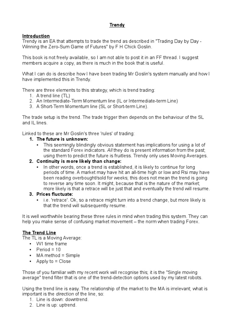 Trend Trading The Trendy Way | PDF | Foreign Exchange Market ...