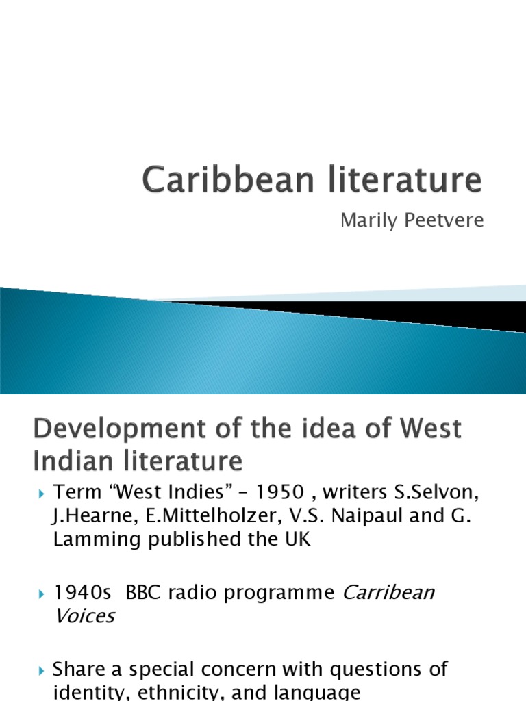 Caribbean & Haitian Literary History | PDF