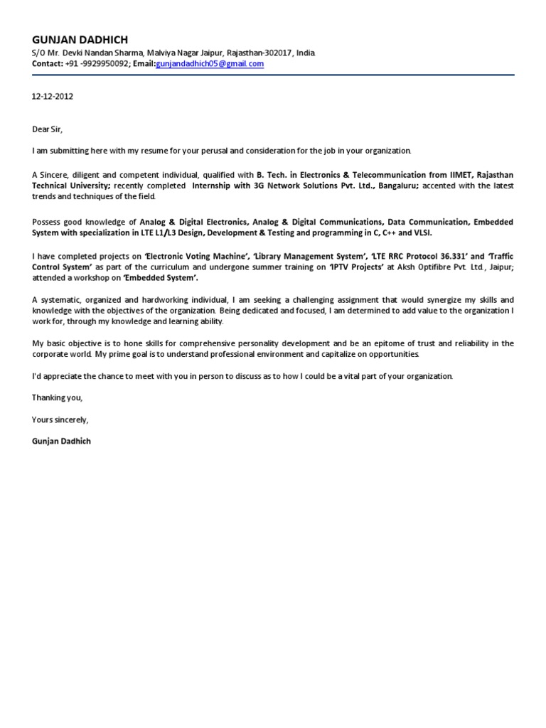Gunjan Resume | PDF | Communications Protocols | Lte (Telecommunication)