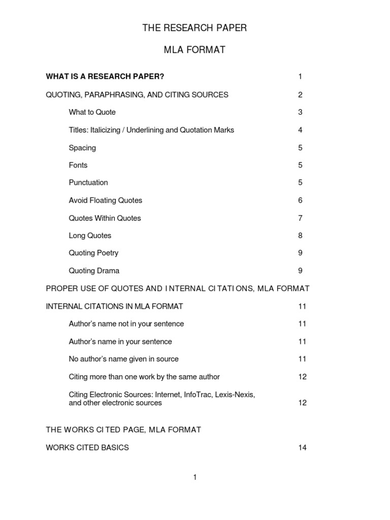 MLA Research | PDF | Citation | Bibliography