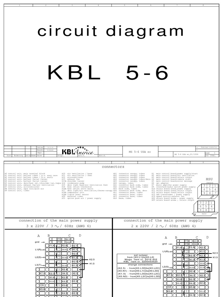 KBL 5600 New Circuit Diagram (Jan | PDF | Manufactured Goods ...