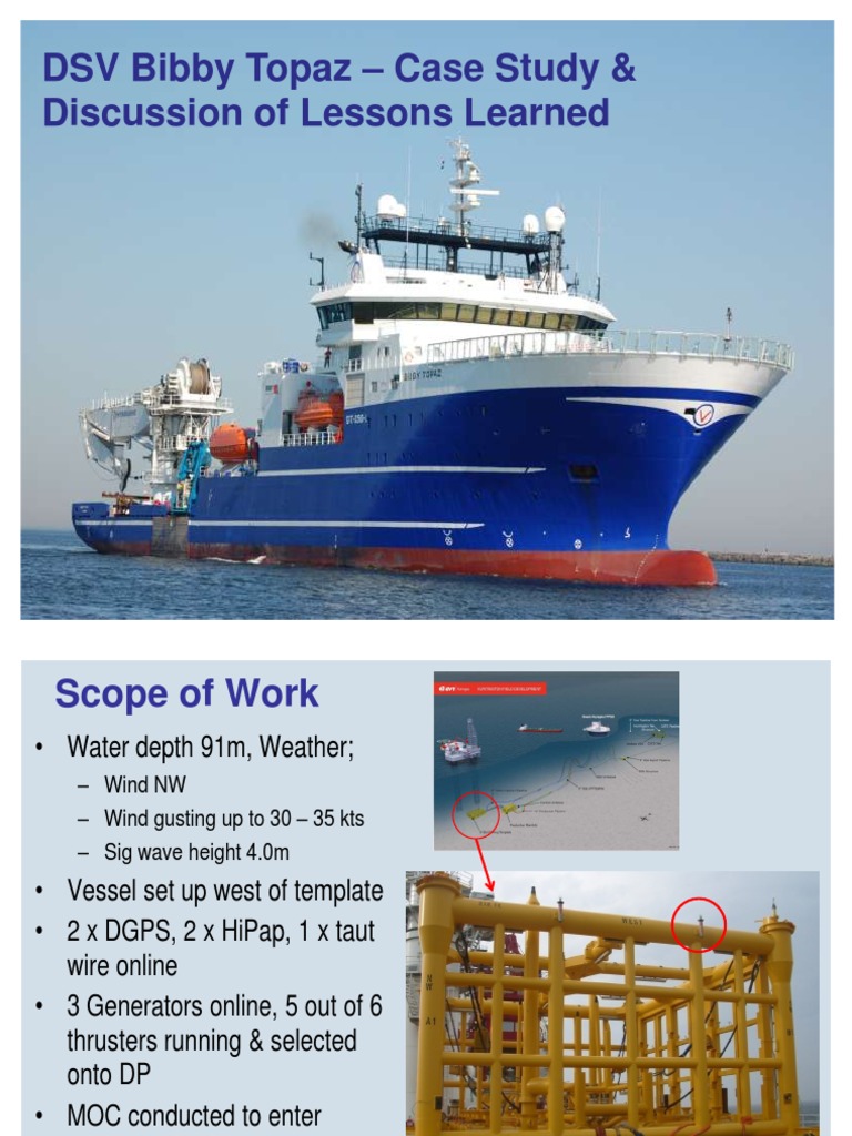 Bibby Topaz Incident Case Study | PDF | Underwater Diving | Computing And Information Technology