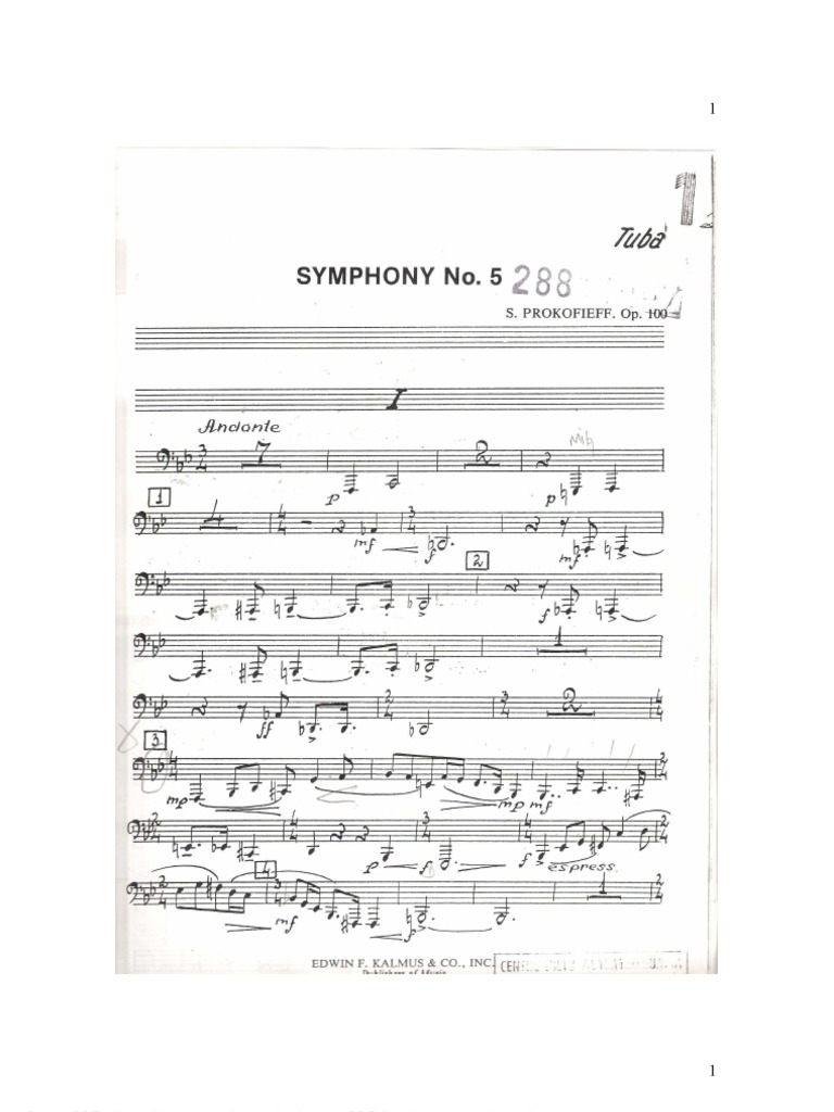 Prokofiev's Sinfonia No. 5 Excerpt | PDF | Business
