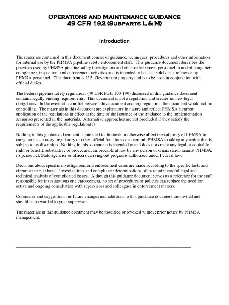 49 CFR 192 | PDF | Technology & Engineering