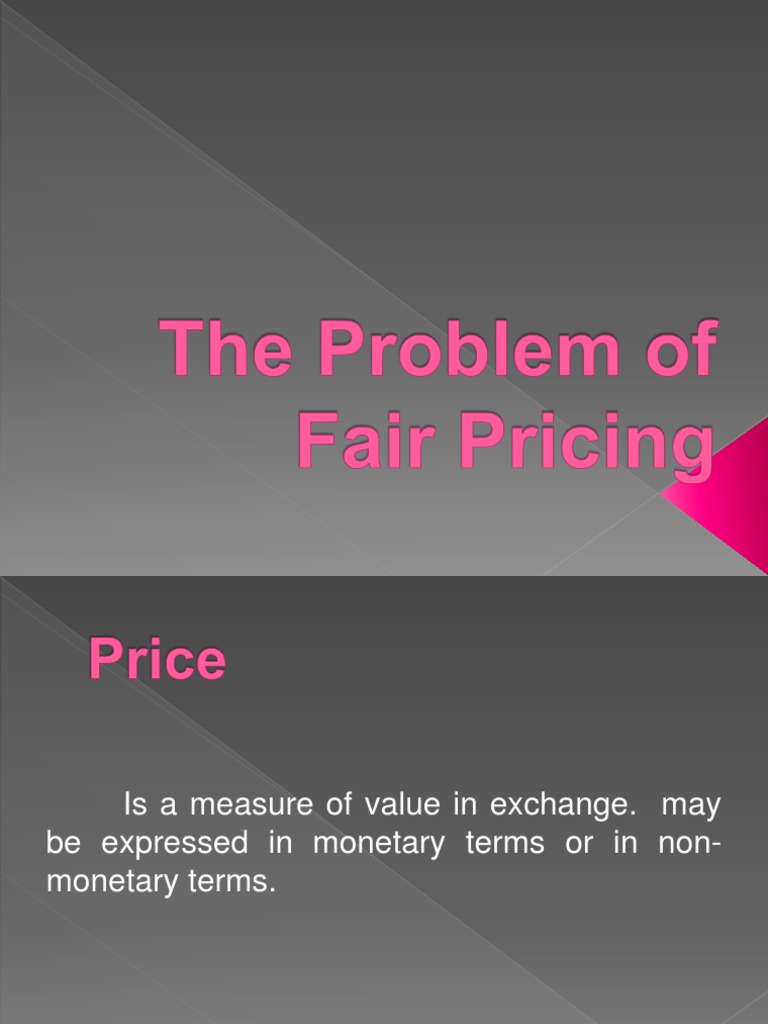 Understanding Price Theories and Fair Pricing | PDF