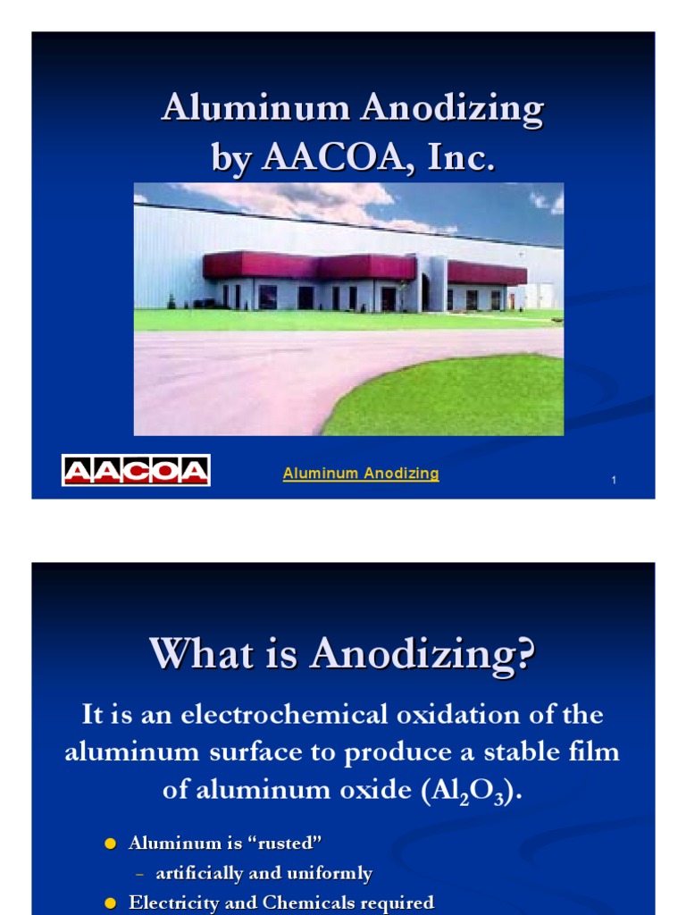 Anodizing Presentation C | PDF | Technology & Engineering