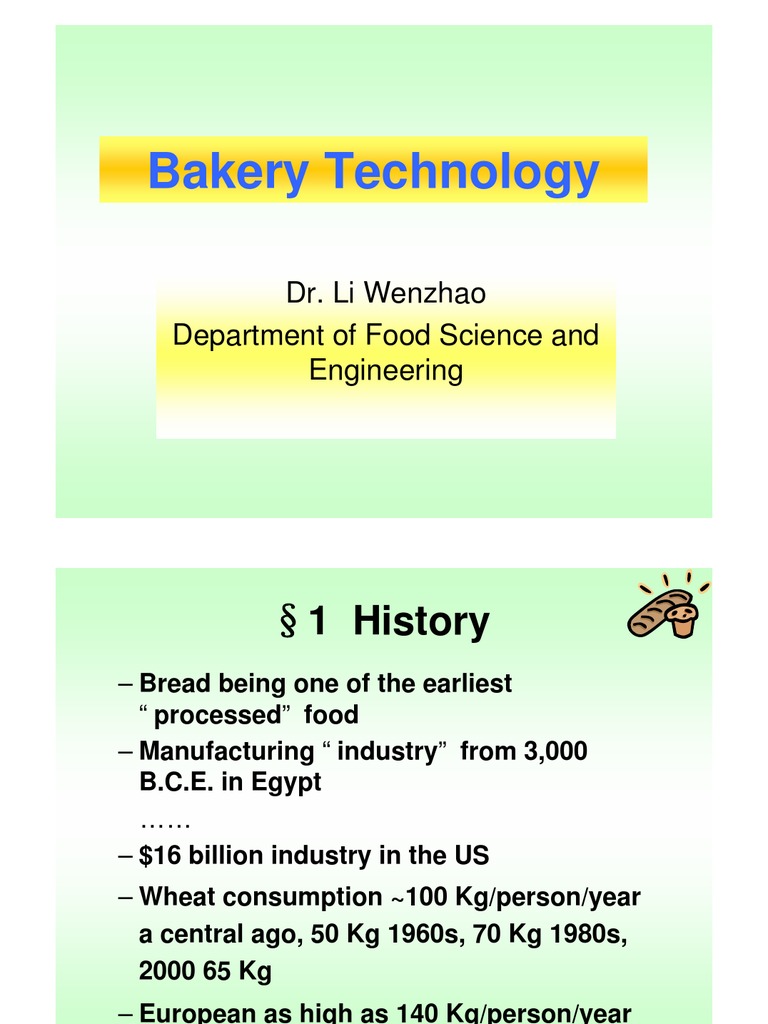 8 Bakey Technology | PDF | Flour | Breads