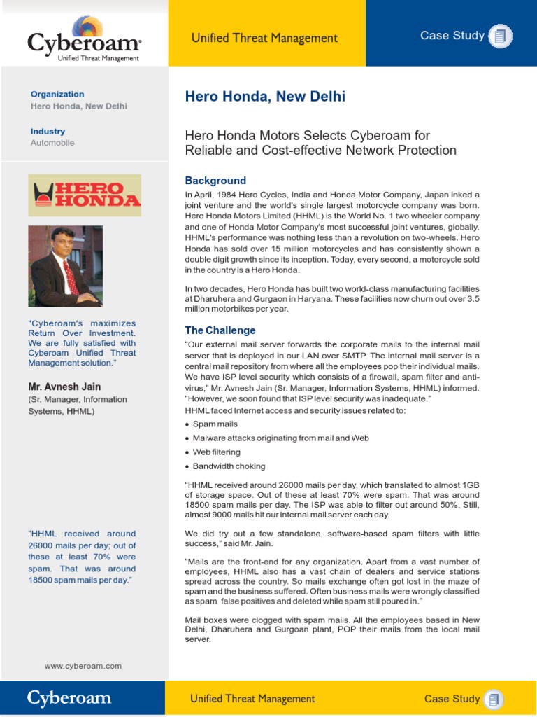 Hero Honda Case Study | PDF