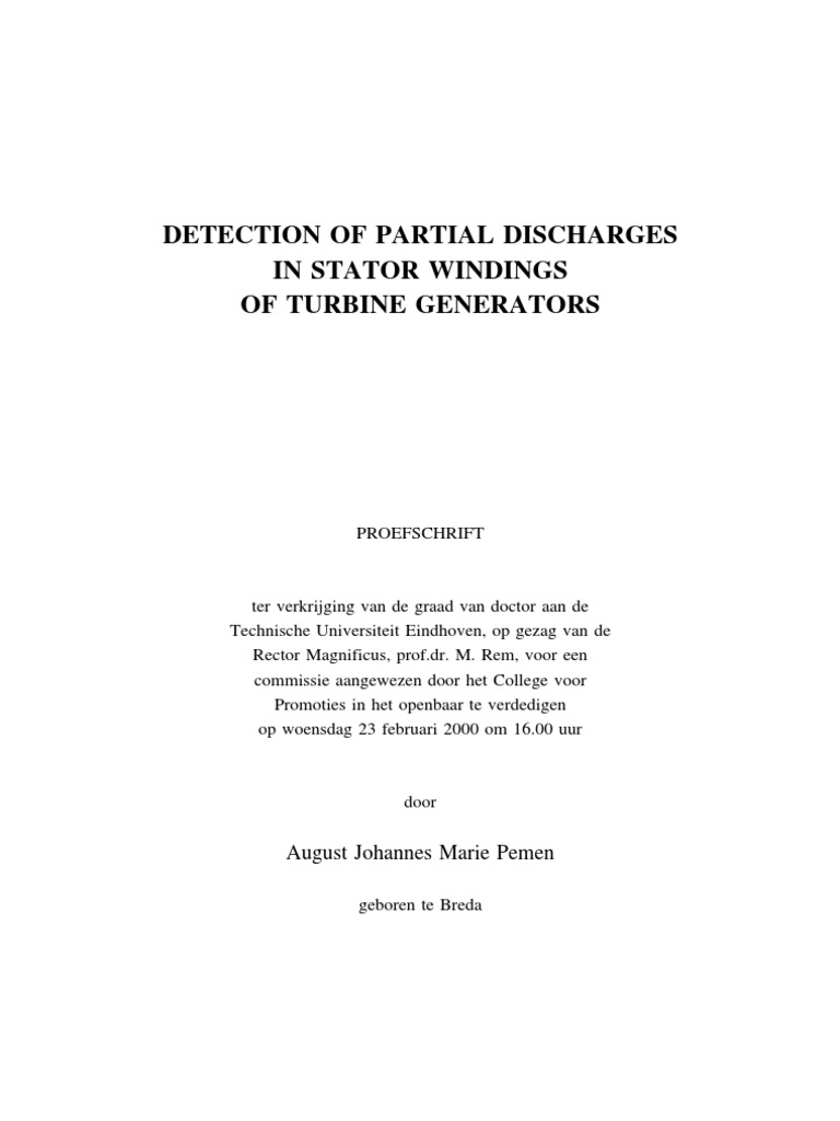 Partial Discharge PDF | PDF