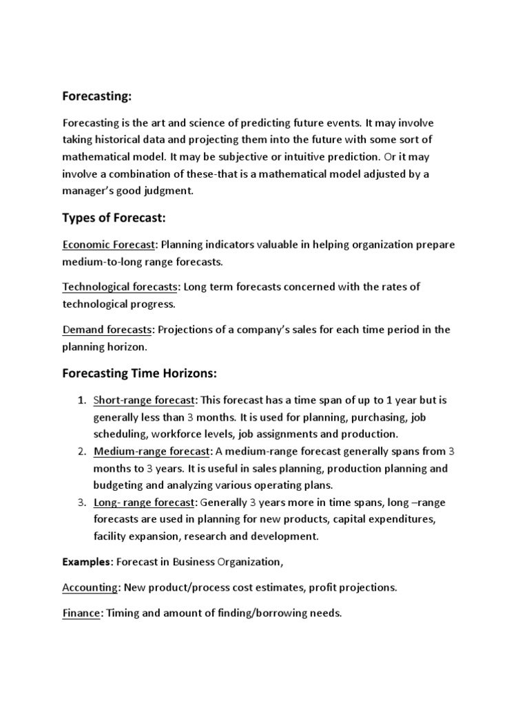 Forecasting Pdf Forecasting Moving Average