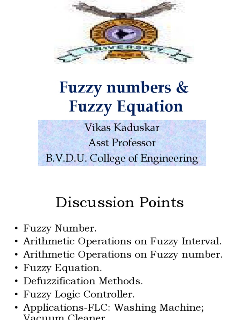 Fuzzy Numbers & Equations Guide | PDF | Fuzzy Logic | Function ...