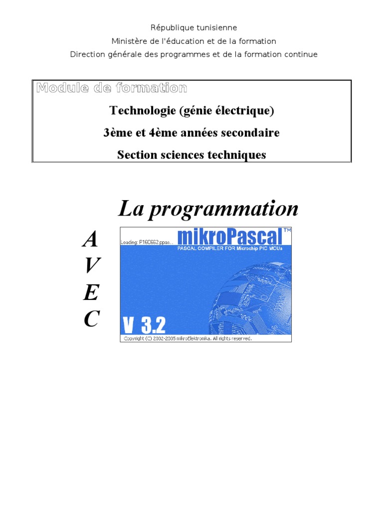 La Programmation en Mikropascal | PDF | Programme informatique ...