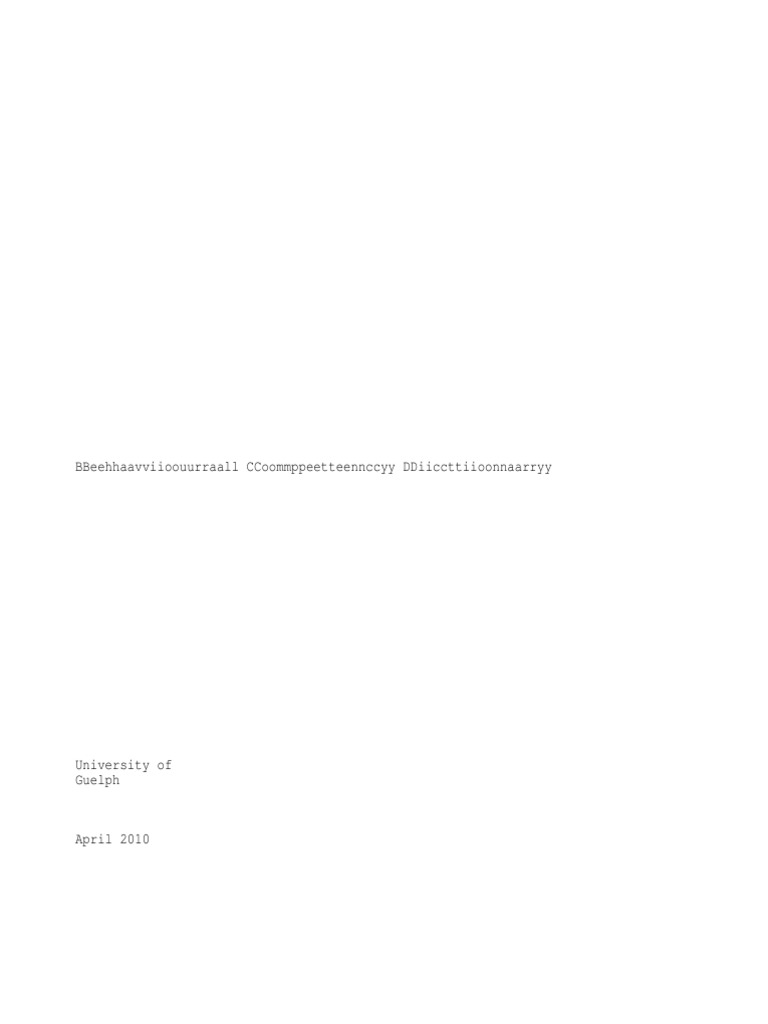 Competency Dictionary | PDF | Strategic Management | Competence (Human ...