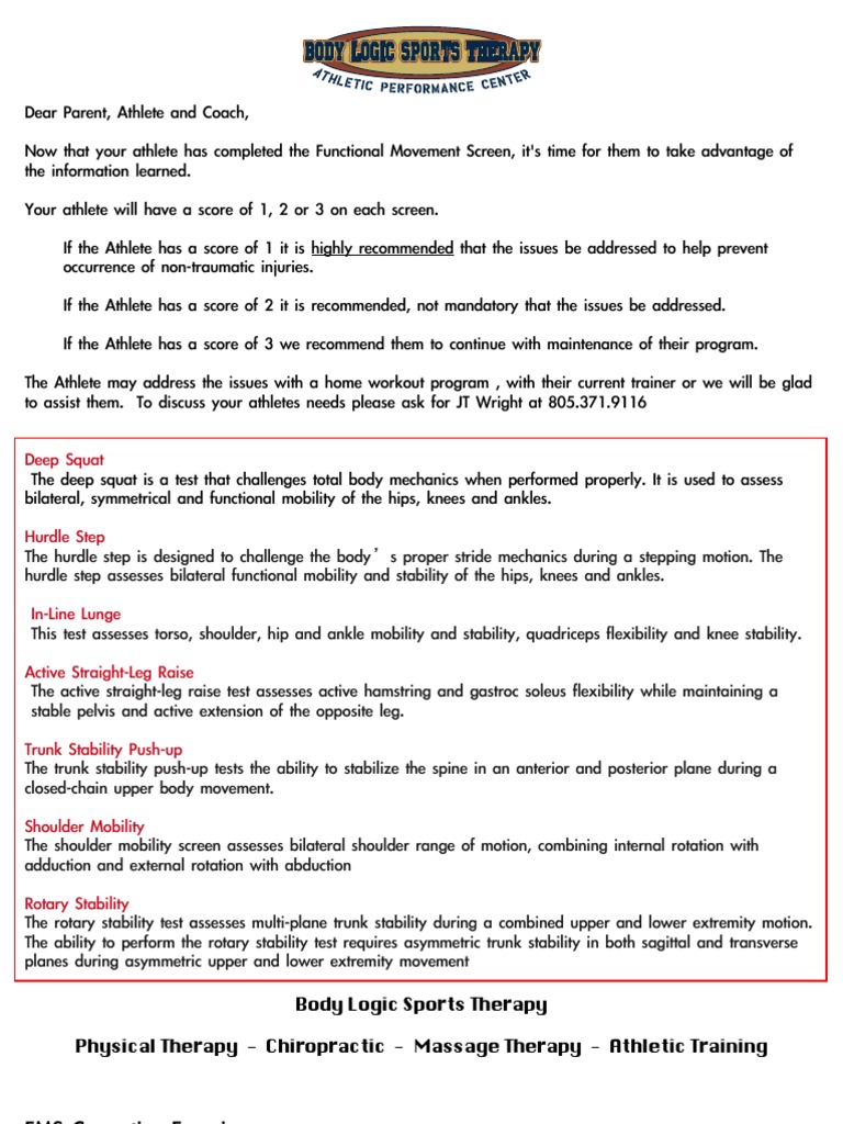 FMS Corrective Exercises | PDF | Human Leg | Anatomical Terms Of Motion
