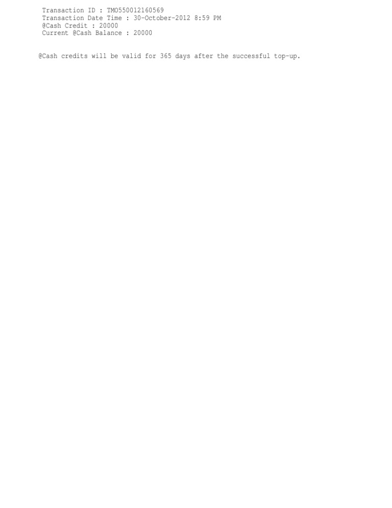 Topup Receipt | PDF | Business