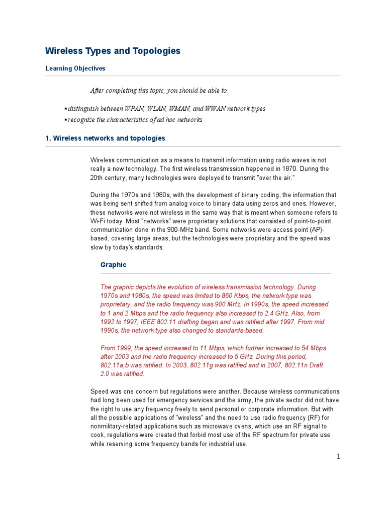 Voip CBT - Wireless Types and Topologies | PDF | Wireless Lan | Ieee 802.11