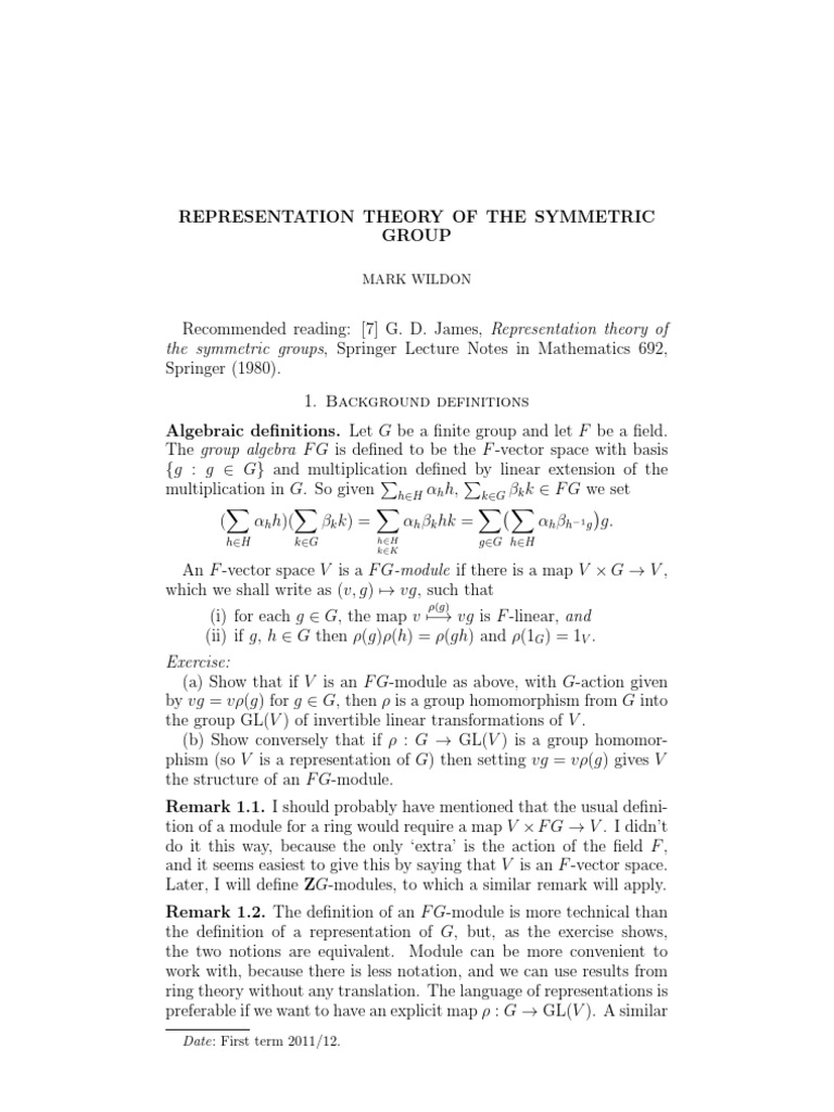 Group Theory | PDF | Group Representation | Group (Mathematics)
