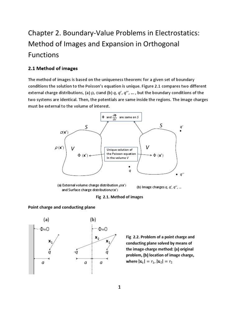 Chapter 2. Boundary-Value Problems in Electrostatics: Method of Images ...