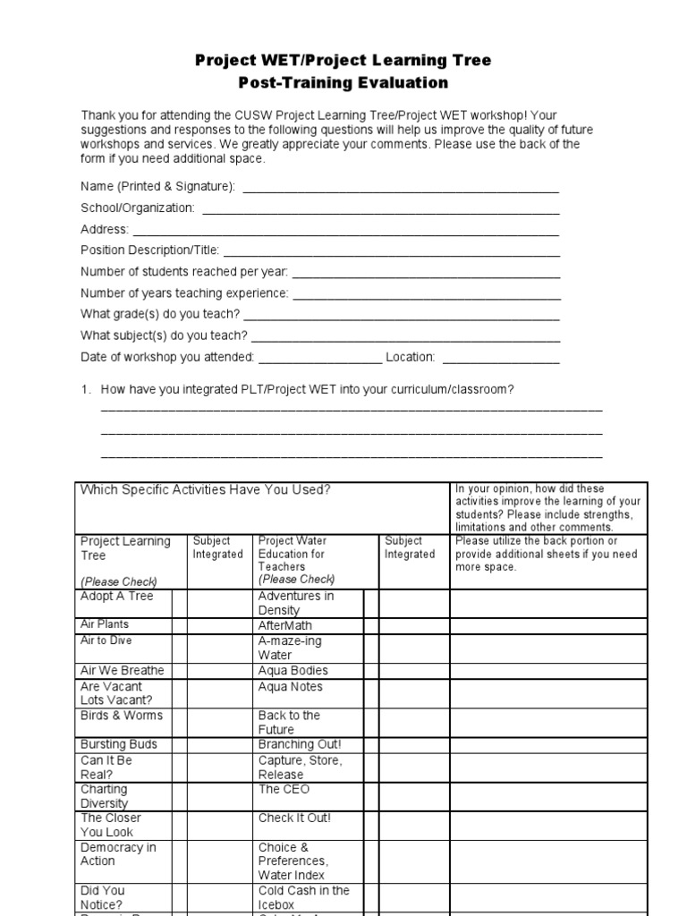 Monitoring & Post Evaluation Form 06 | PDF | Natural Environment ...