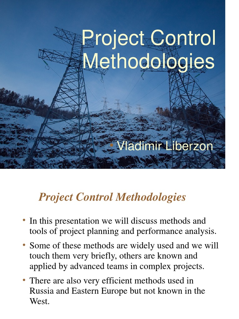 Project Control Methodologies | PDF | Project Management | Risk