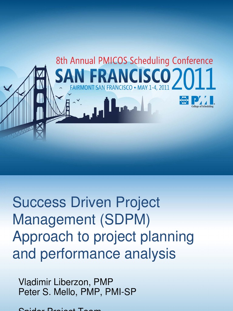 SDPM Approach To Project Planning and Performance Analysis | PDF ...