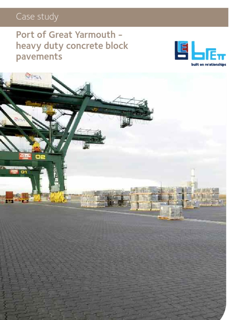 Port of Great Yarmouth - Heavy Duty Concrete Block Pavements | PDF ...
