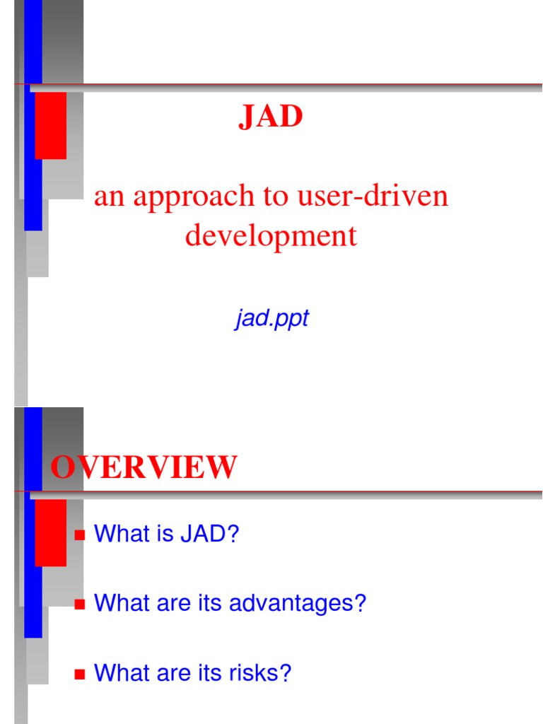 An Approach To User Driven Development Jad Pdf Software Prototyping Software Engineering