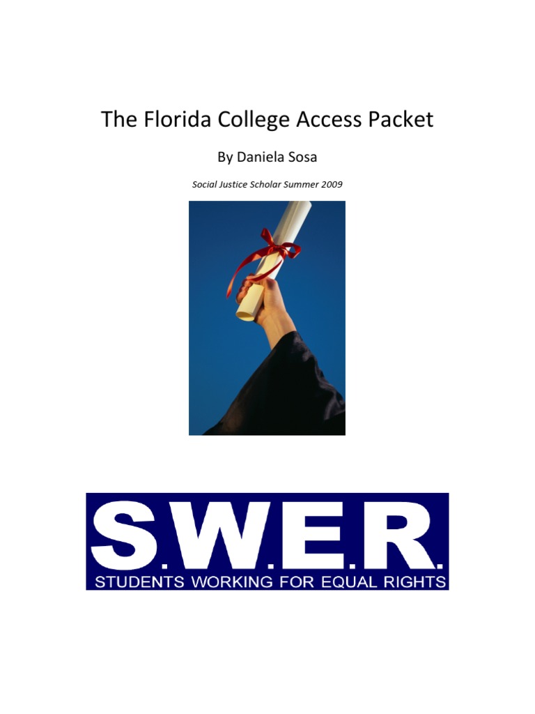 The Florida College Access Packet | PDF | Undocumented Students In The ...