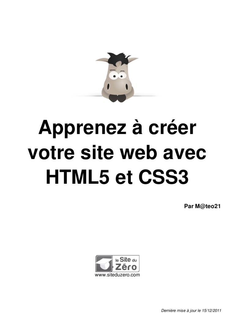 Créer Un Site Web Avec HTML5 Et CSS3 | PDF | Feuilles de style en cascade | HTML5