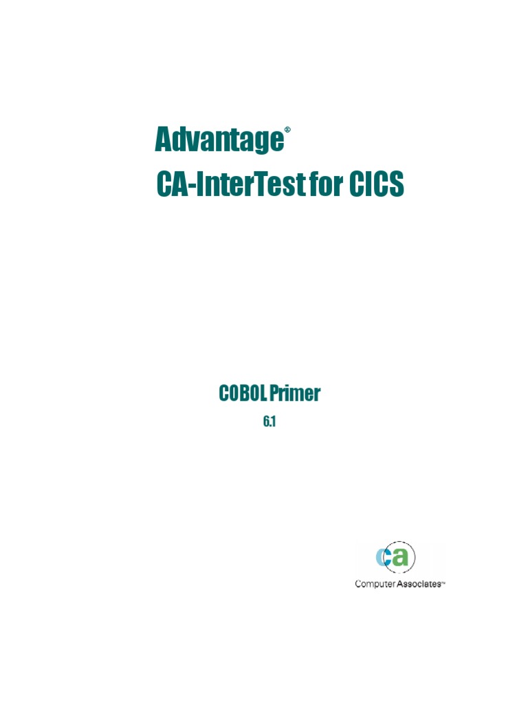 IT CICS Cobol Primer PDF | PDF | Menu (Computing) | License